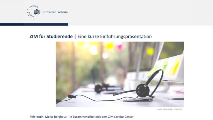 ZIM für Studierende | Einstieg Service